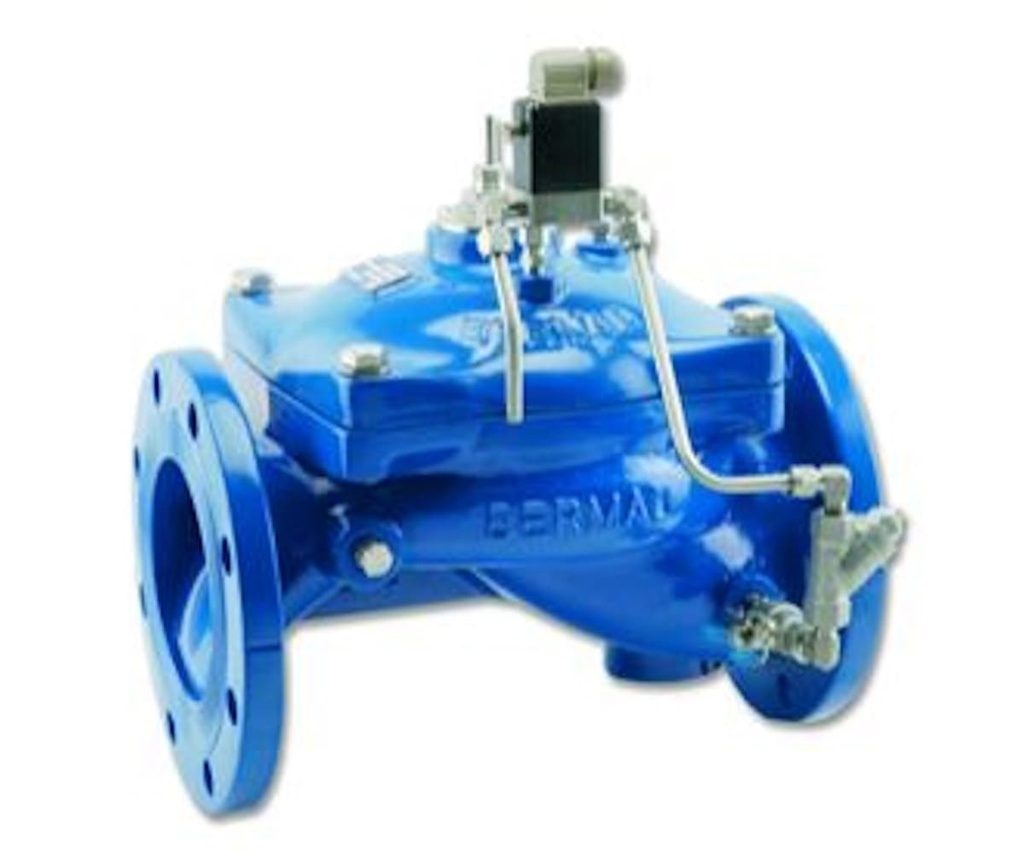 Valvula Control Solenoide Normalmente Cerrada 1-1/2" 110Vac Bermad ...